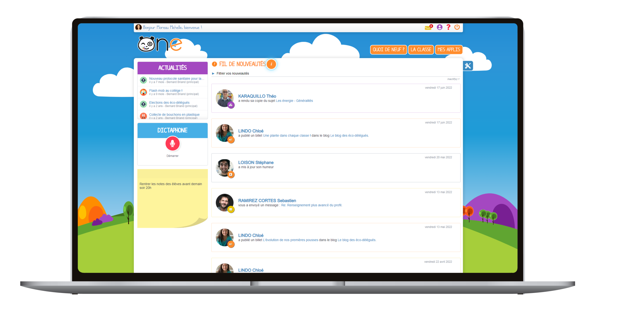 Découvrez ONE, l’espace numérique dédié aux écoles primaires - École ...